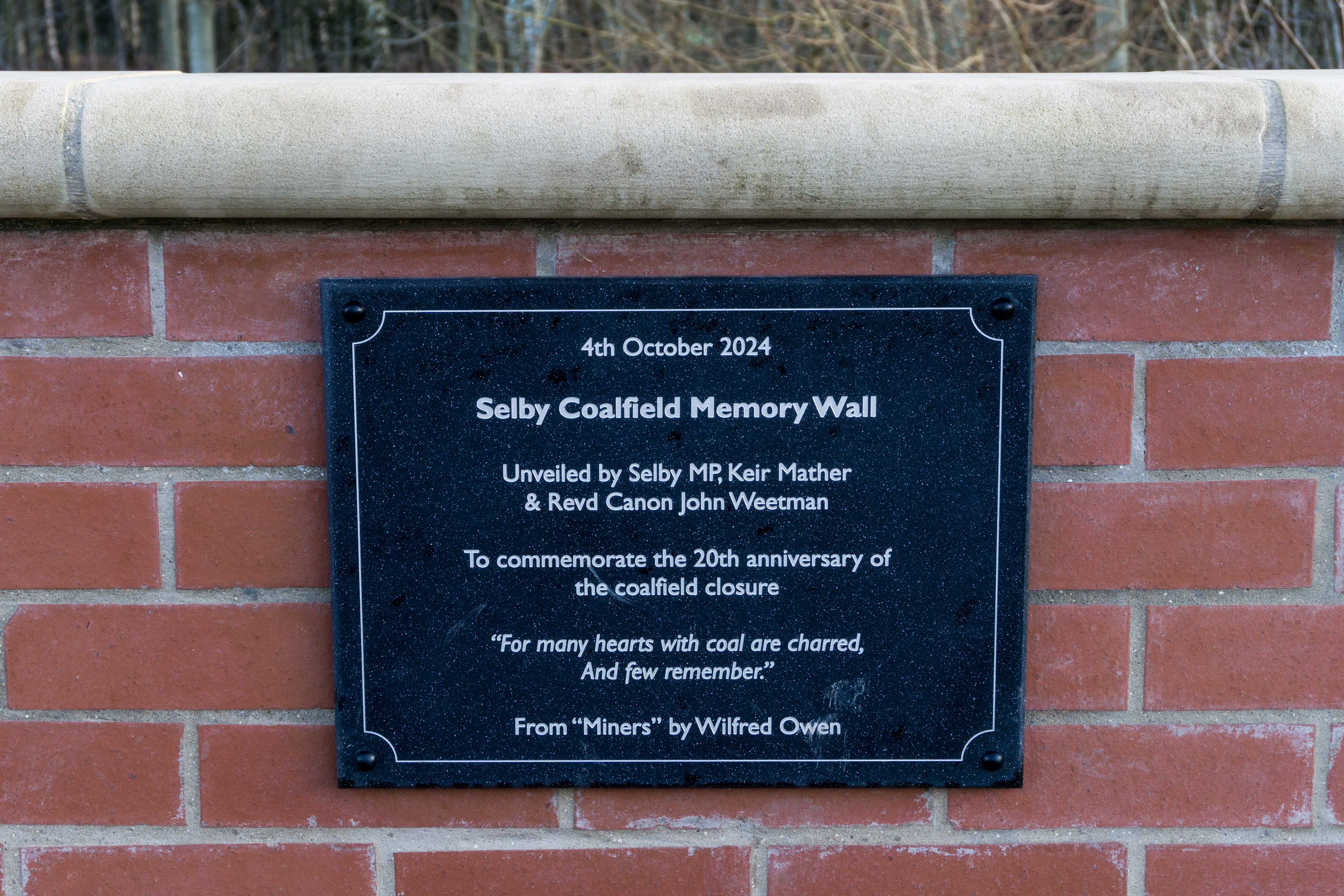 Memorials – Selby Superpit