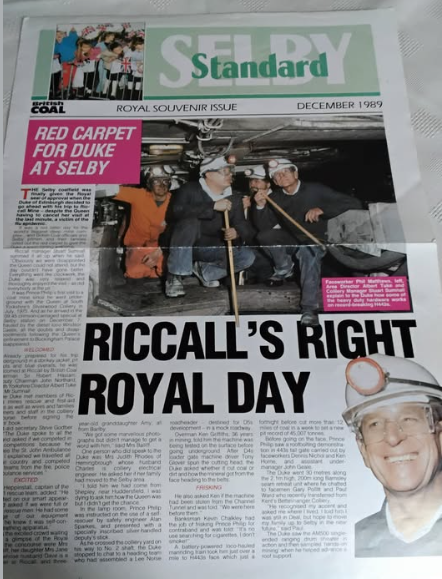 Royal visit to Riccall Mine – Selby Superpit